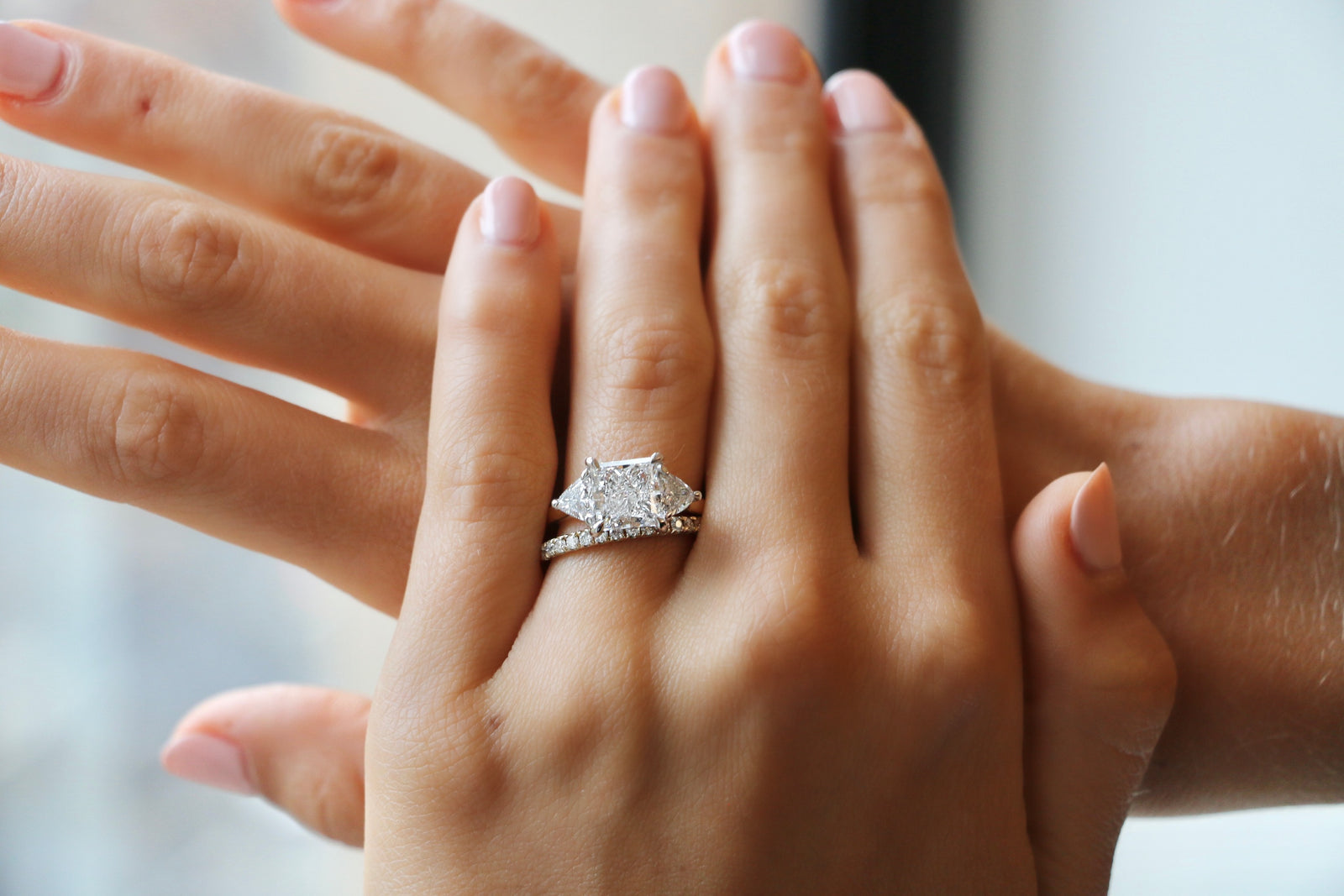 Trilogy princess cut diamond ring store