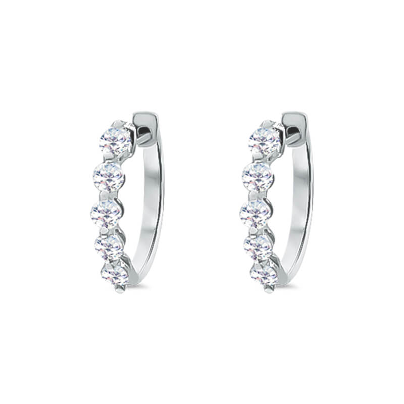 Tension Set Diamond Hoops | Deltora Diamonds AU