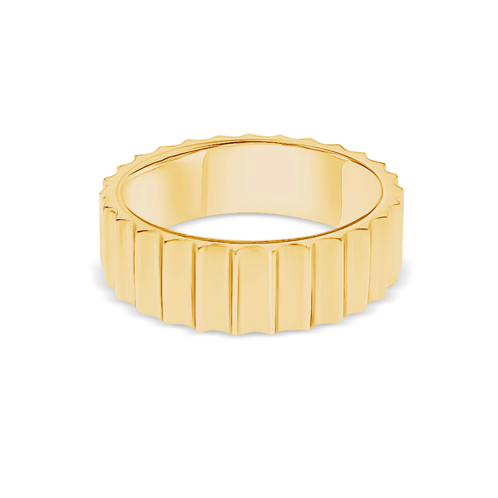 The Crown Ridged Wedding Ring | Deltora Diamonds AU