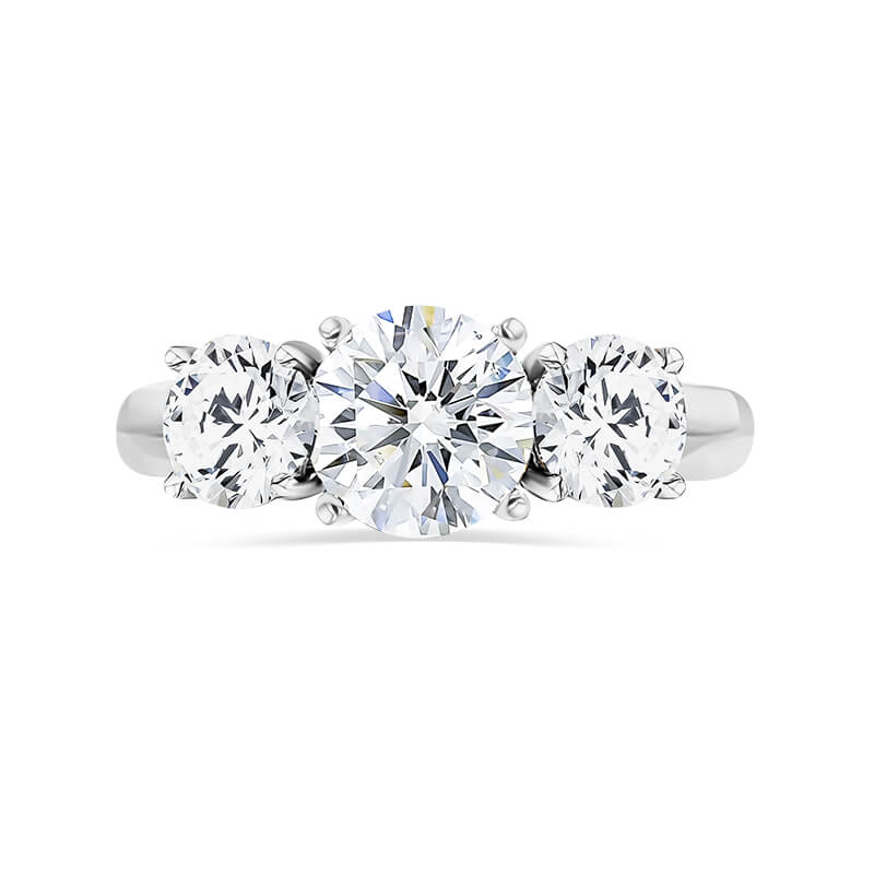 Lab Diamond Trilogy Engagement Ring | Deltora Diamonds AU