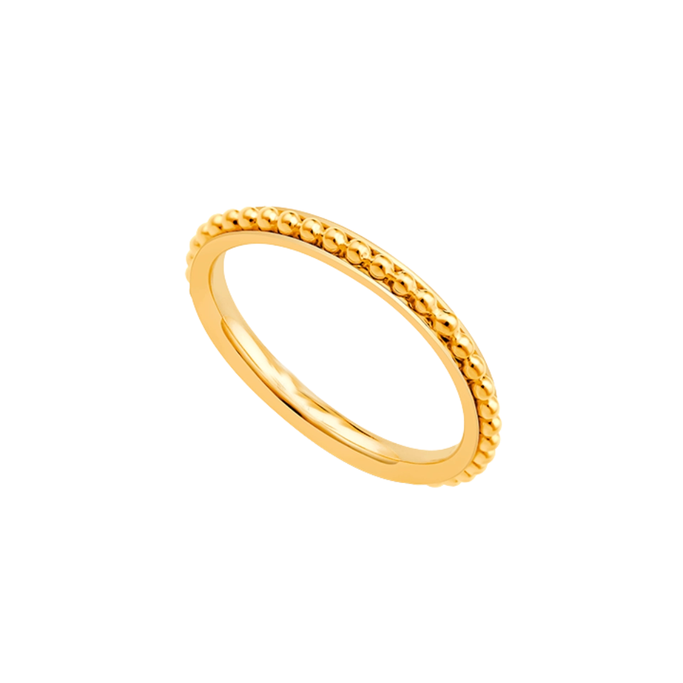 9k Beaded Gold Ring | Stackable Rings | Deltora Diamonds AU