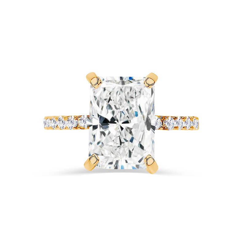 Hidden Halo & Pave Diamond Engagement Ring | Deltora Diamond | Deltora ...