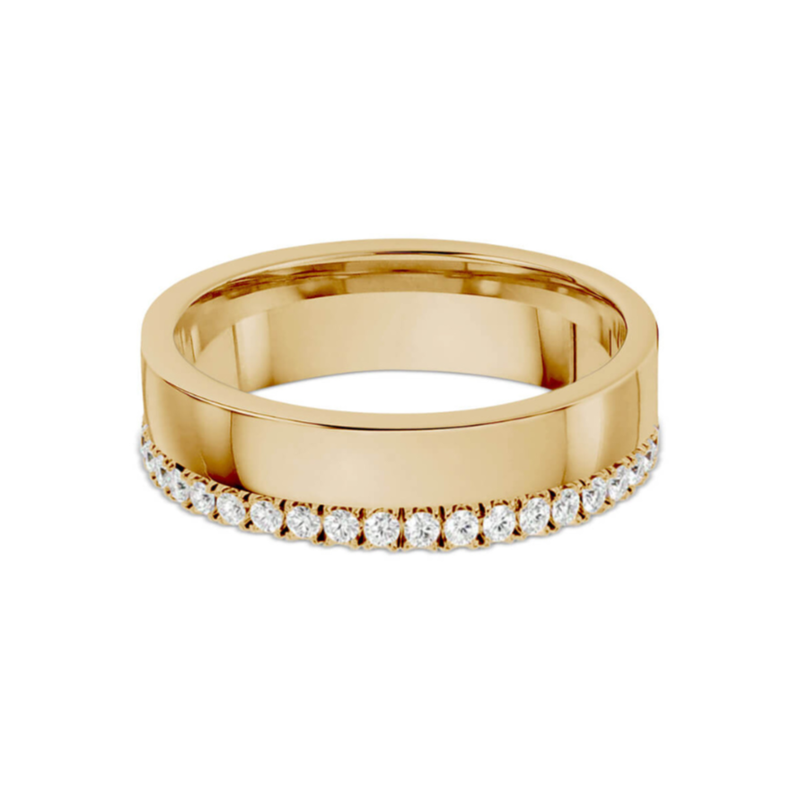 Round Diamond Wide Band | Cigar Ring | Deltora Diamonds AU